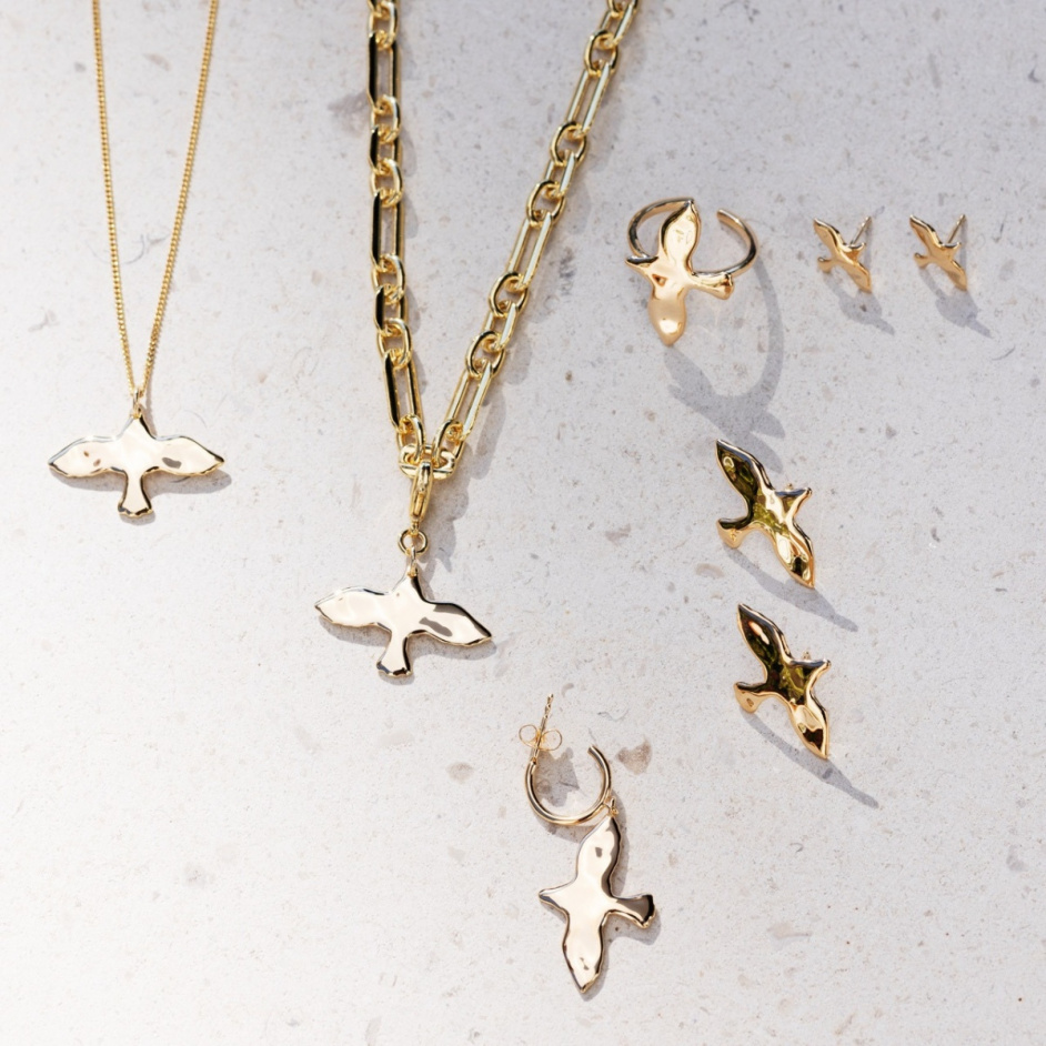 ORGANIC DOVE CHUNKY CHAIN NECKLACE SILVER | EMMA ISRAELSSON